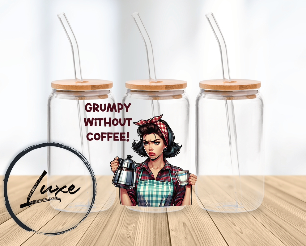 Grumpy Without Coffee Pin-up – Luxe Craft Blanks