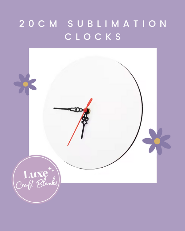 Sublimation Clock (MDF) – Luxe Craft Blanks