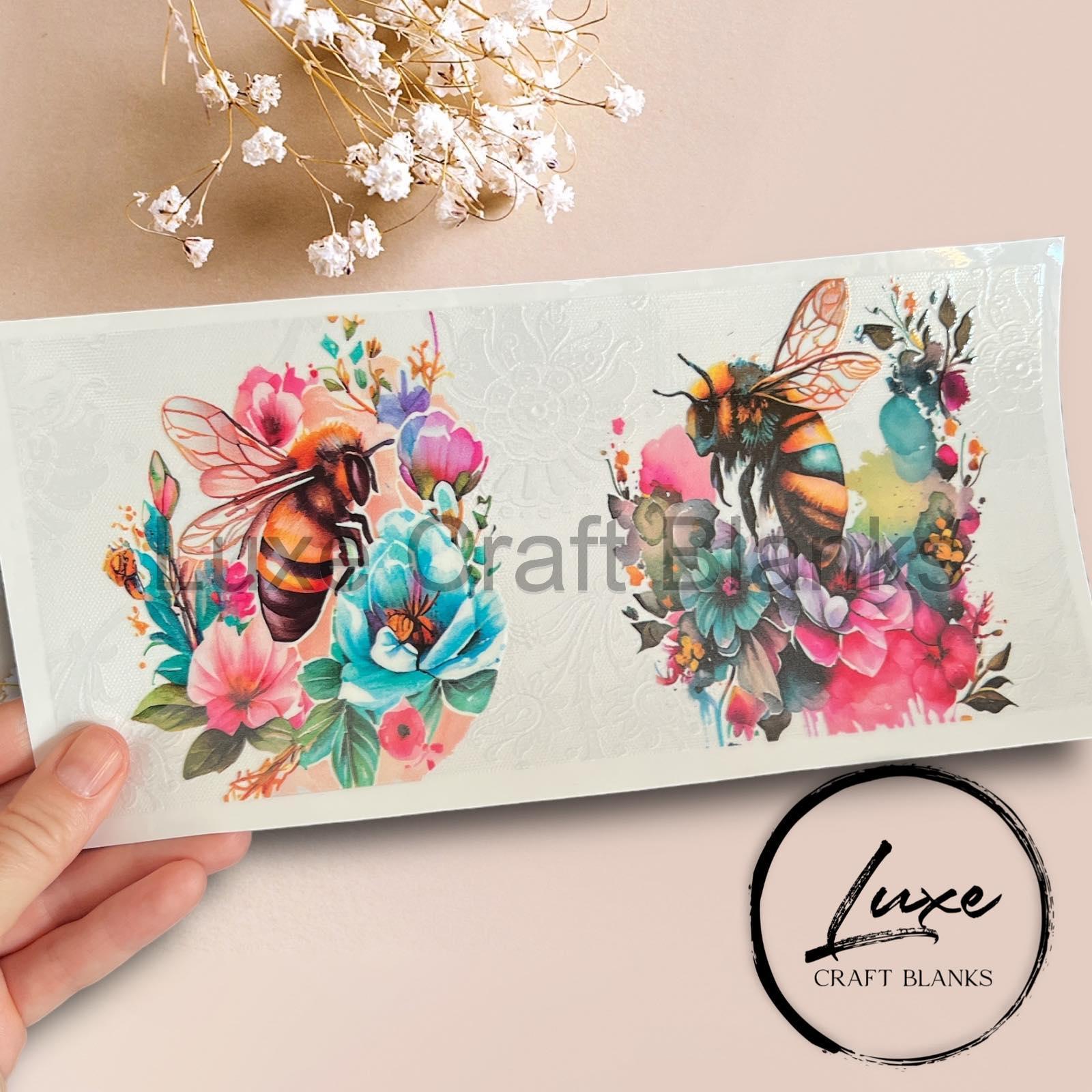 Bees with Lace Background – Luxe Craft Blanks